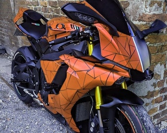 Motorcycle Triangles Stickers X300 Pack Biker Gear Decals Gift for Moto ...