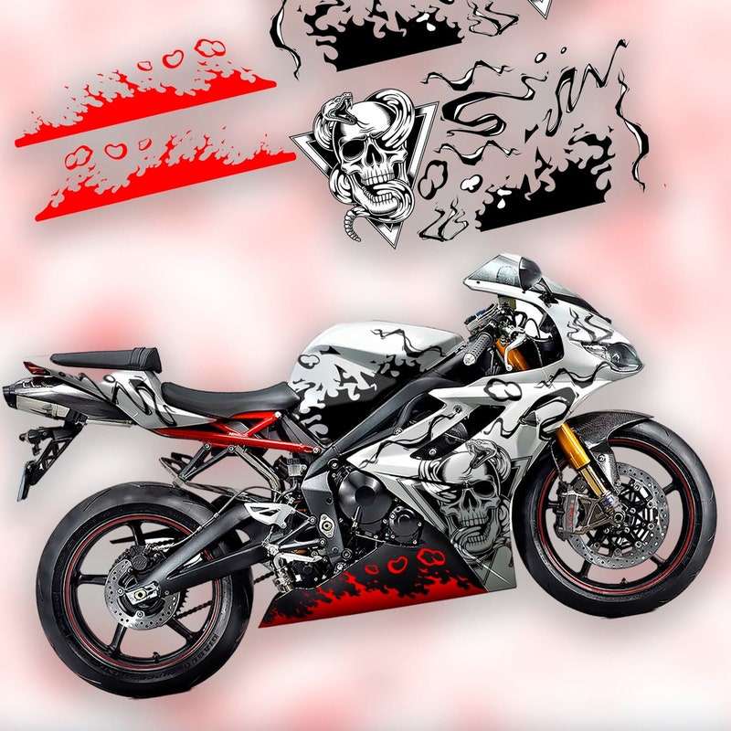 Motorcycle Sticker - Etsy