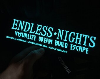 Custom Electric Glowing Led Sticker / Decal New Electric Stickers ...