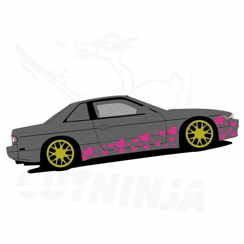 Heart Car Decal - Etsy