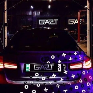 Circles Crosses JDM Car Livery Decal Sticker / Side Vehicle Wrap ...