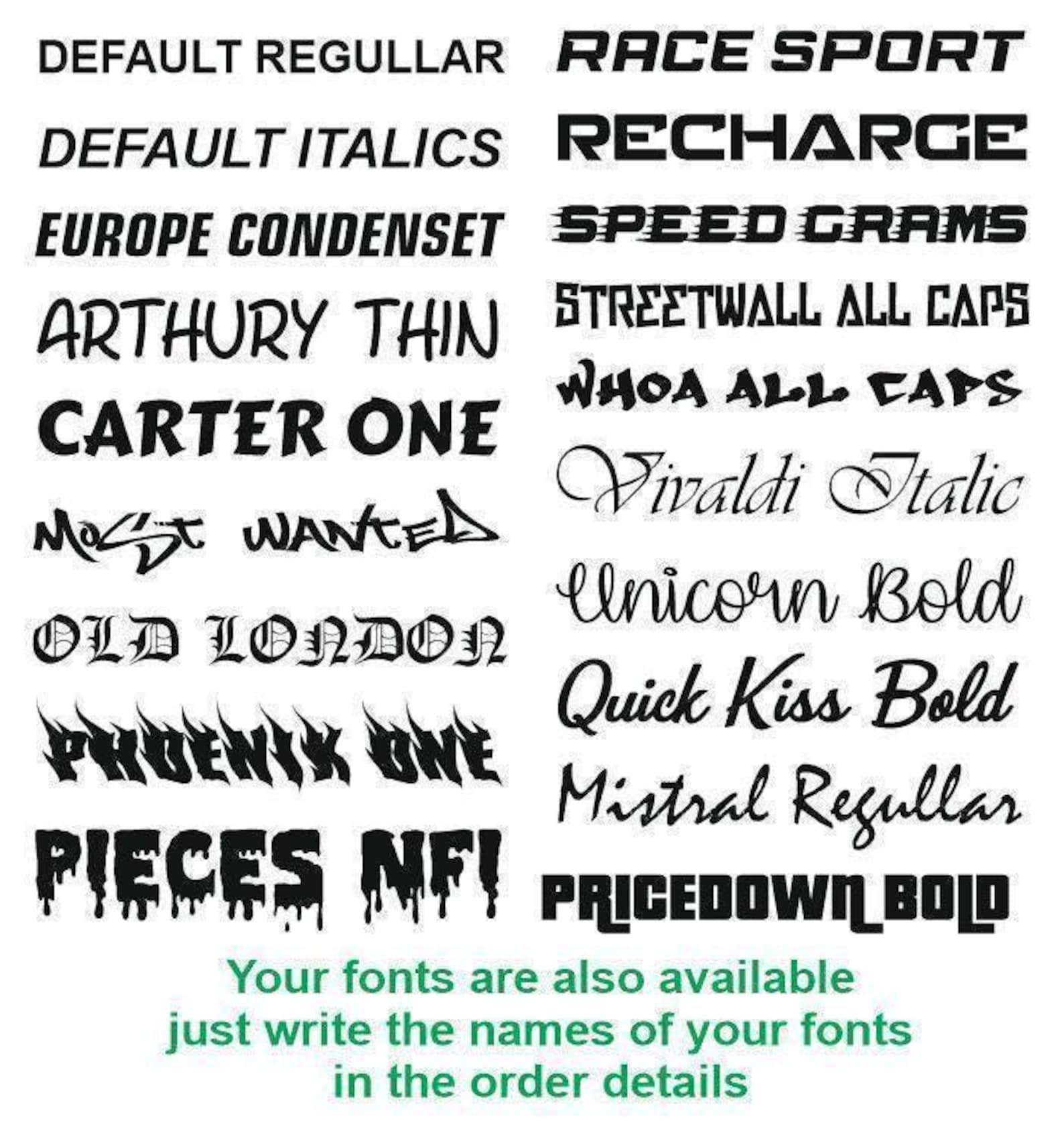 Custom Windshield Banner, Your Text Cut Out Decal, Blank Car Banner ...