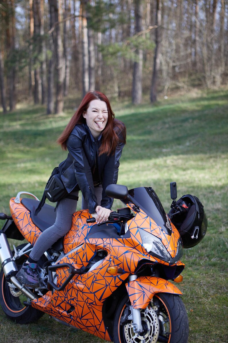 Moto Stickers Wrap, X300 Pack Triangles, Moto Wrap, Custom Motorcycle ...