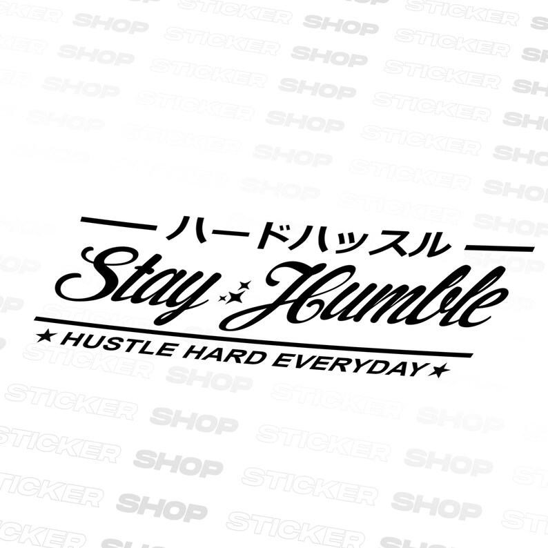 Stay Humble JDM Oil Slick Sticker Anime Decal Japan Car | Etsy