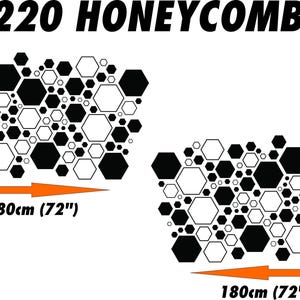 Hexagon JDM Car Decal Sticker, Honeycomb Mega Pack Decal, X220 Hex Side ...