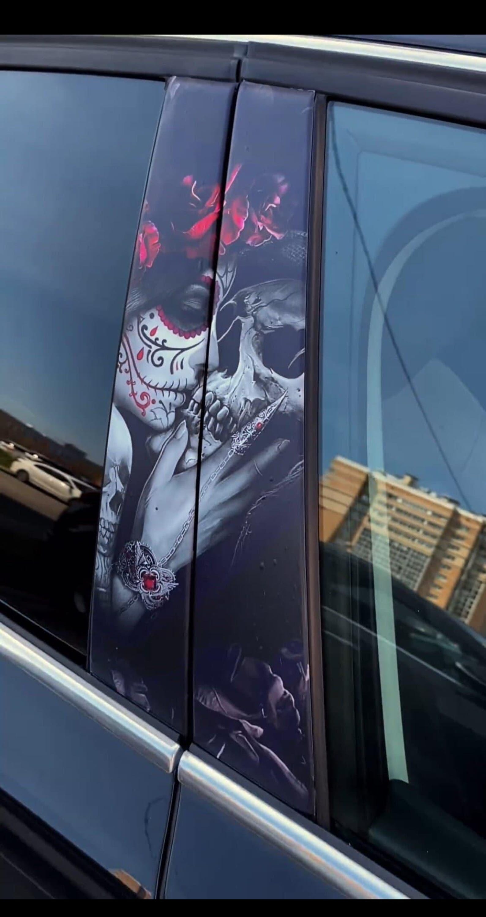 Skull Car Decal, Trendy Vehicle Graphics, Waterproof Racing Sticker for ...