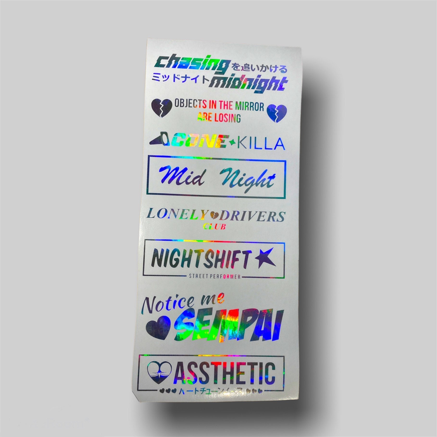 Anime Decal Japan Car Window Decal Bumper sticker Car Livery Windshield ...