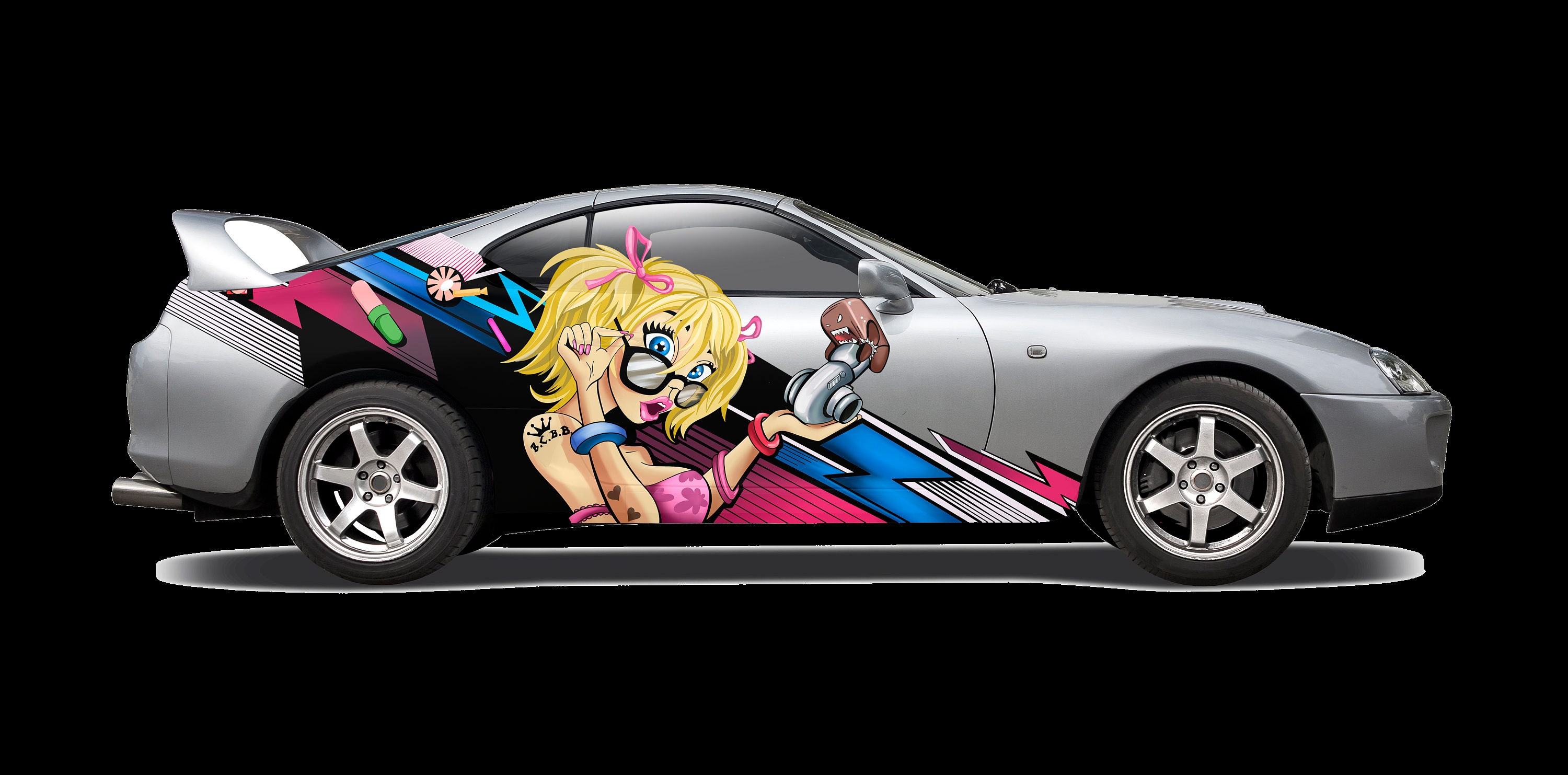 JDM Turbo Girl Car Livery Decal Sticker / Color Printed Wrap / - Etsy UK