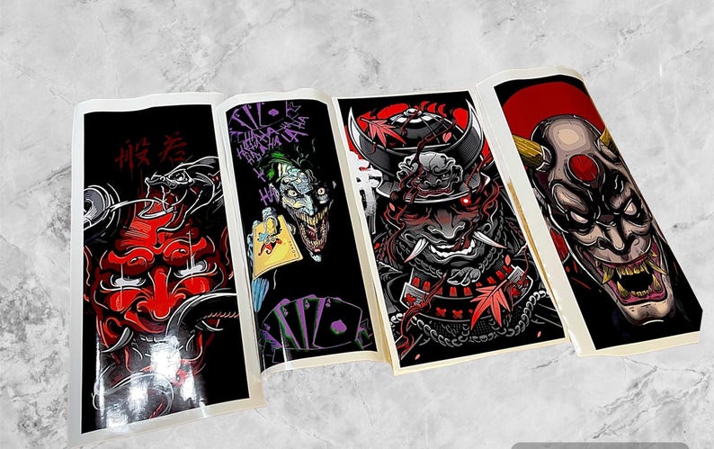 Oni Demon Car Doors Livery Pillar Decal Sticker Wrap - High Quality ...
