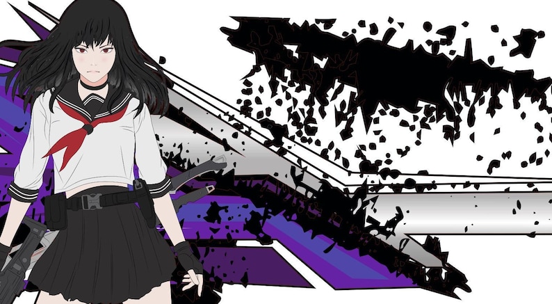 Anime Girl Car Livery Graphics, Kawaii Manga Style, Itasha Side Wrap ...