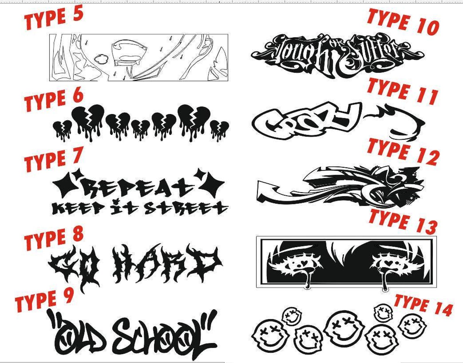 Custom Flame Fire - Car Dashboard Decal / Sticker - JDM Japenese Car ...
