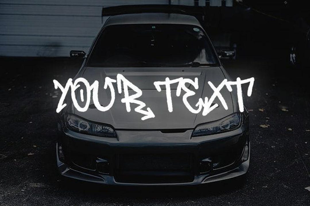 Custom Graffiti Windshield Banner – Personalized Visor Decal With Your ...