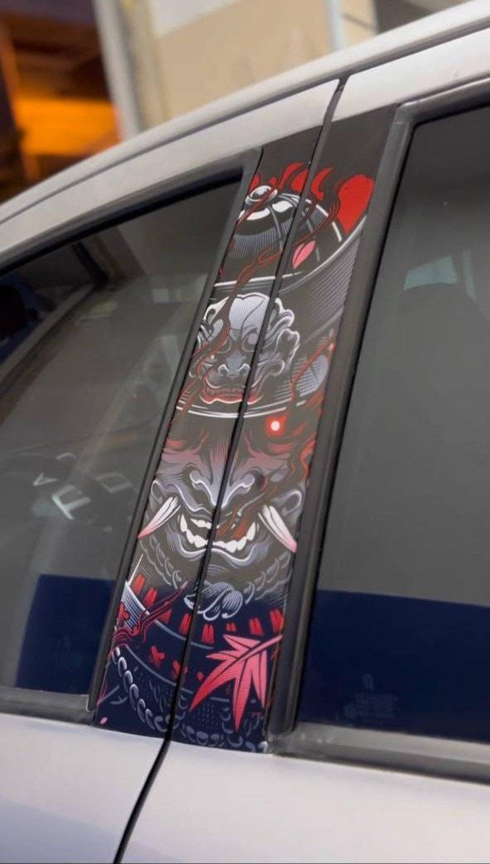 Custom Car Doors Livery Pillar Decal Sticker Wrap Samurai, ANY IMAGE ...