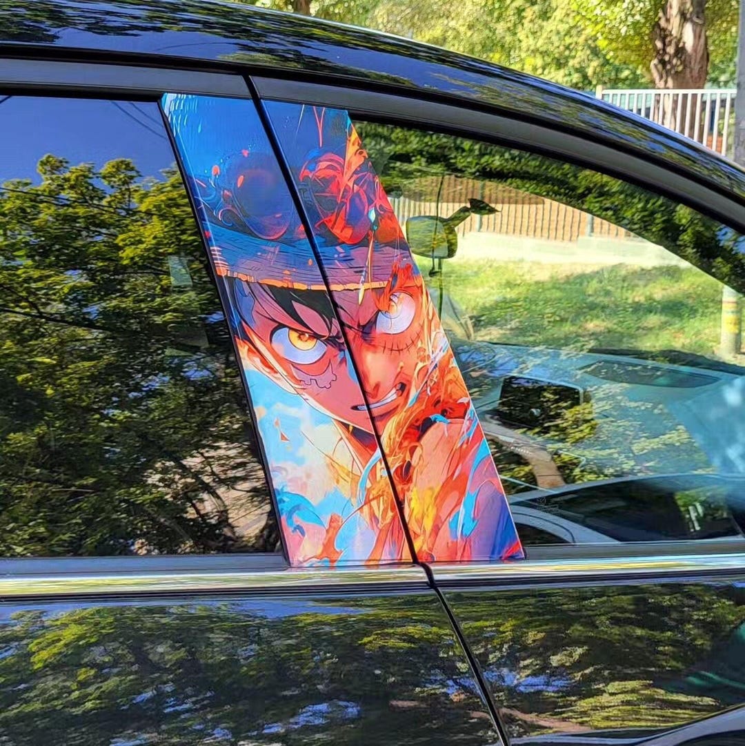 Car Doors Anime Livery, Cute Car Pillar With Anime Design, Custom Car ...