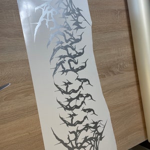 Custom Car Decal, Gothic Horror Metal Vinyl Sticker, Itasha Livery, Car ...