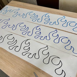 Flames Fire Windshield Window Car Decal Sticker - Fits for Any Vehicle ...