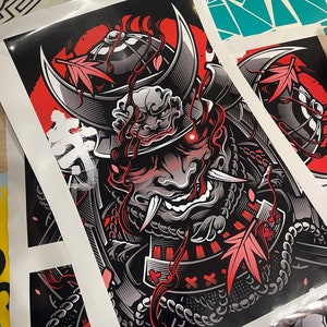 Oni Demon Car Doors Livery Pillar Decal Sticker Wrap - High Quality ...