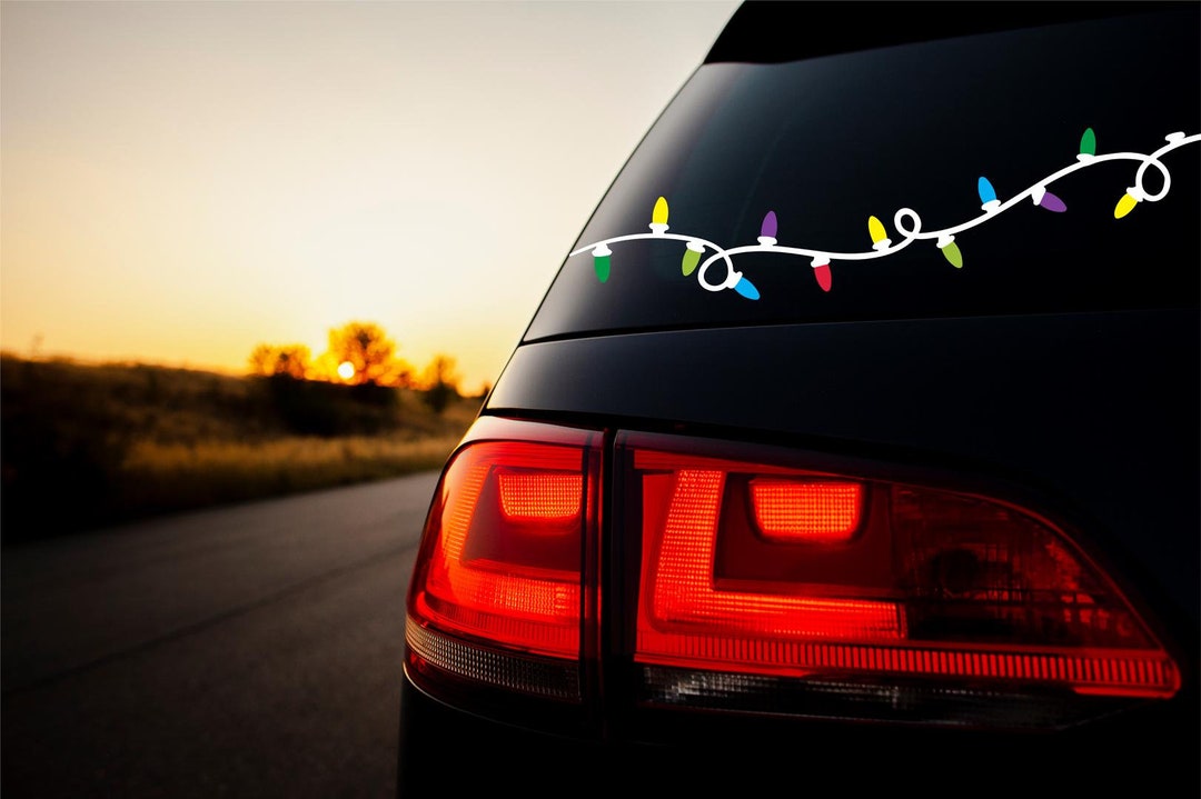 Garland Car Decal, Christmas Livery Wrap and New Year Sticker, Perfect ...