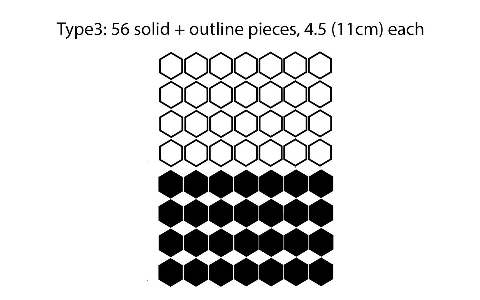 Hexagon / Honeycomb Decals Fits for ANY Car ANY Color - Etsy