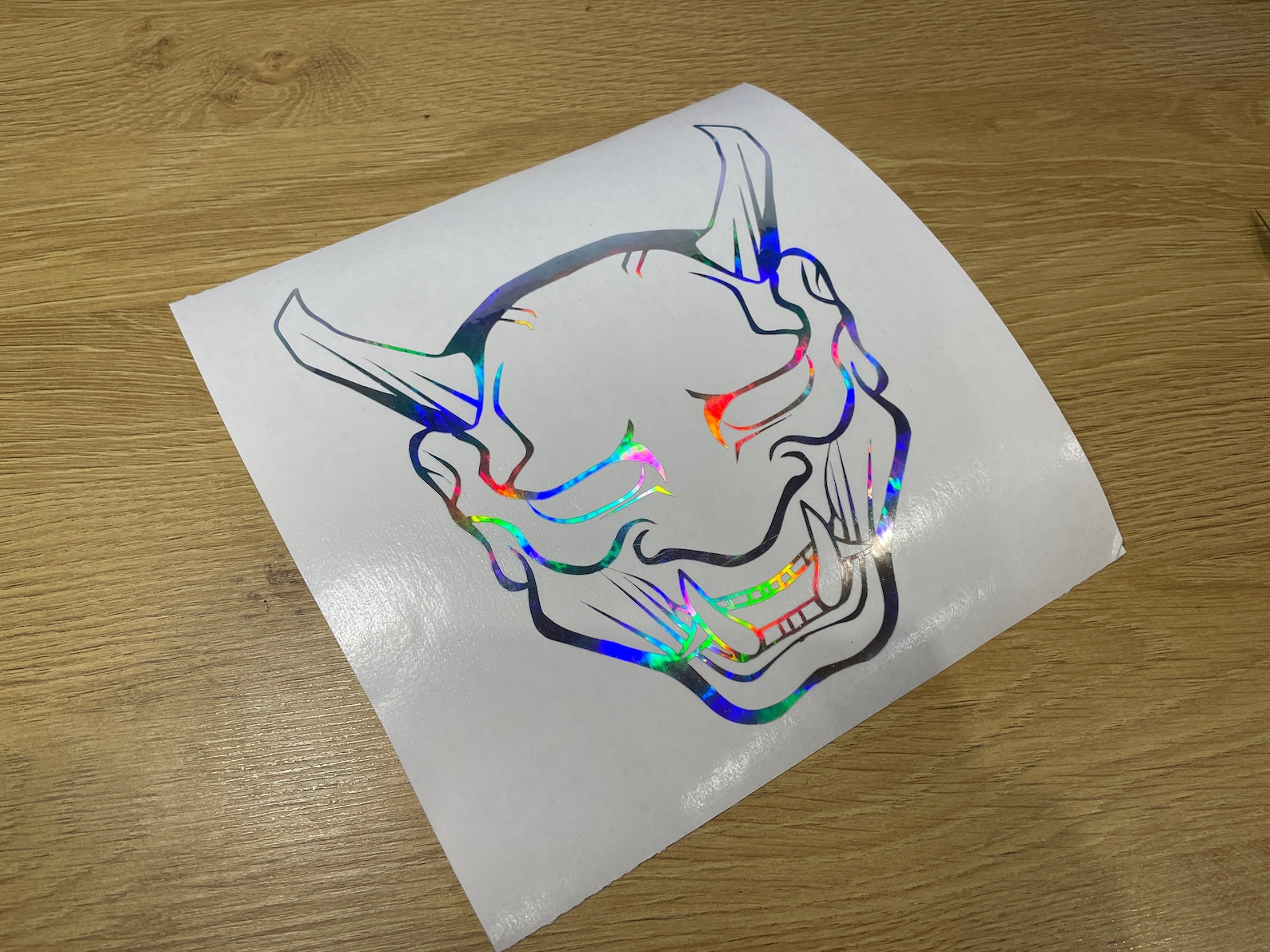 Oni Mask Goon JDM Oil Slick Sticker Anime Decal Japan Car | Etsy