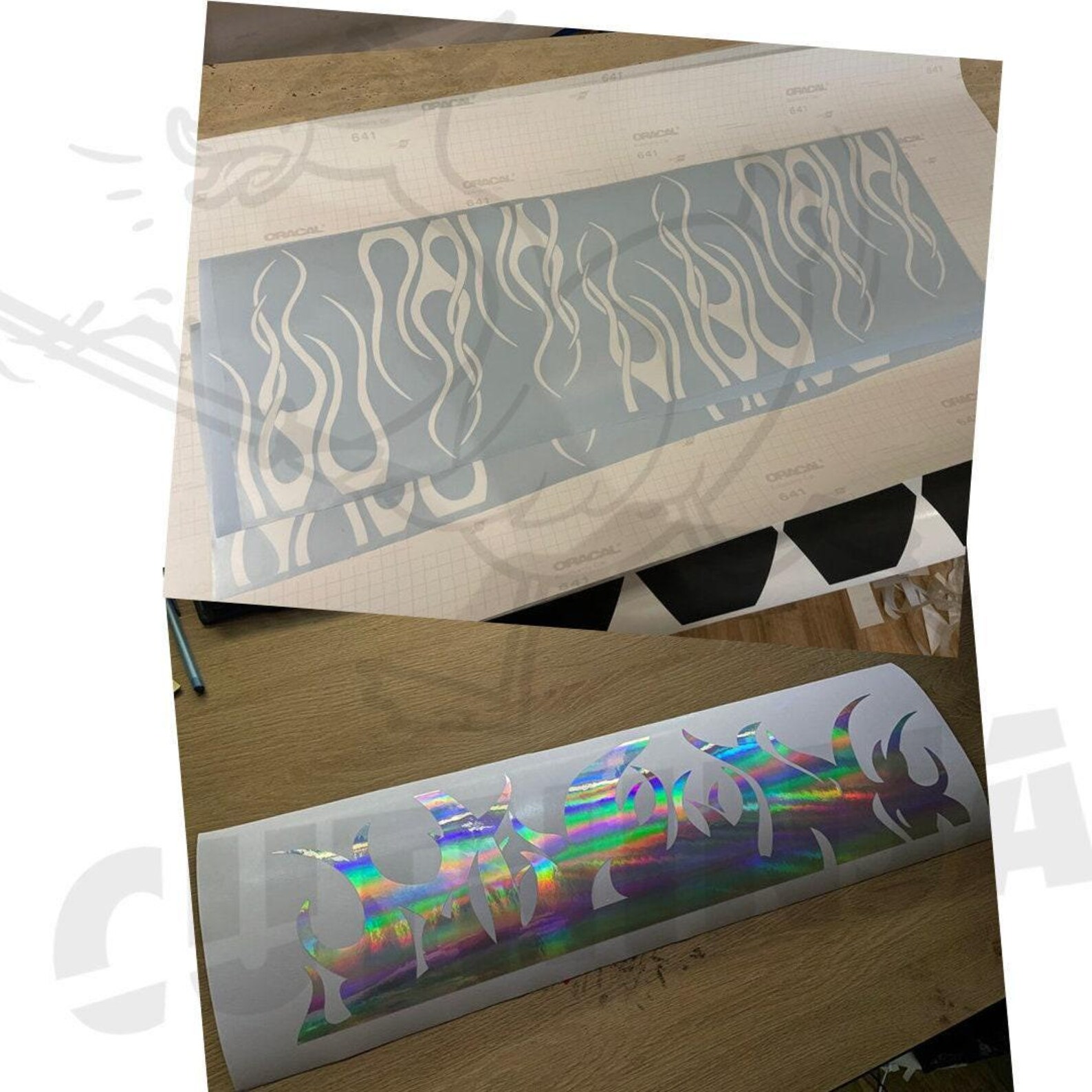 Fire Car Tail Light Decal / Flames Brake Light Custom Sticker - Fits ...