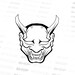 Oni Mask Goon JDM Oil Slick Sticker Anime Decal Japan Car Window Decal ...