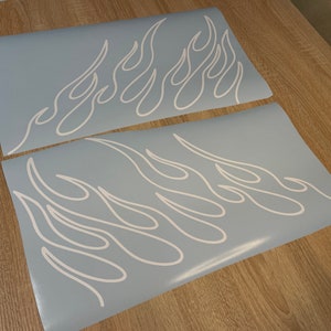 Car Window Flames Decal - Side Fire Sticker - Fits for Any Vehicle! Any ...