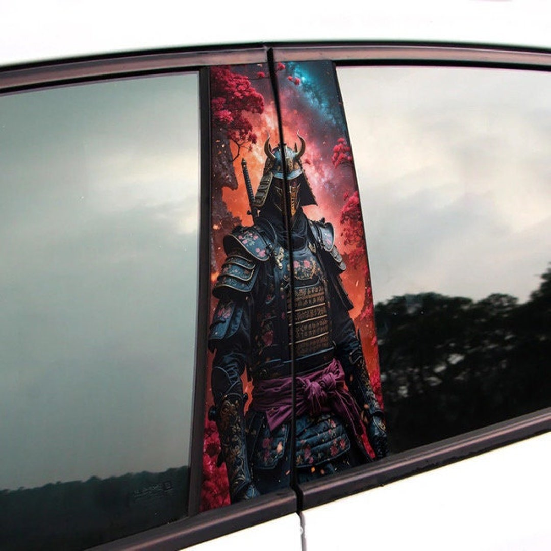 Samurai Pillar Sticker Wrap - Car Accessories and Waterproof Decals ...