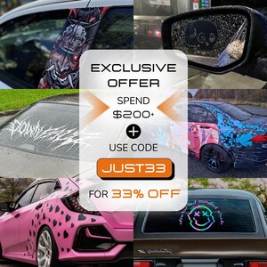 Tiger Car Pillar Sticker, Car Doors Wrap, Custom Vehicle Wrap With ...
