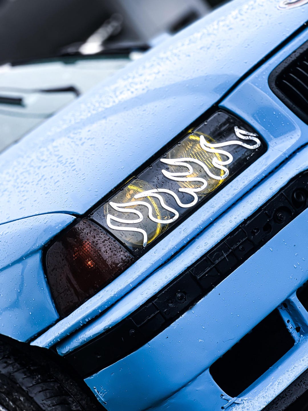 Flame Headlight Decals, Jdm-inspired Fire Stickers for Car Enthusiasts ...