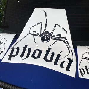 Spider Phobia Scary Oil Slick Sticker - Insect Decal - Japan Car ...