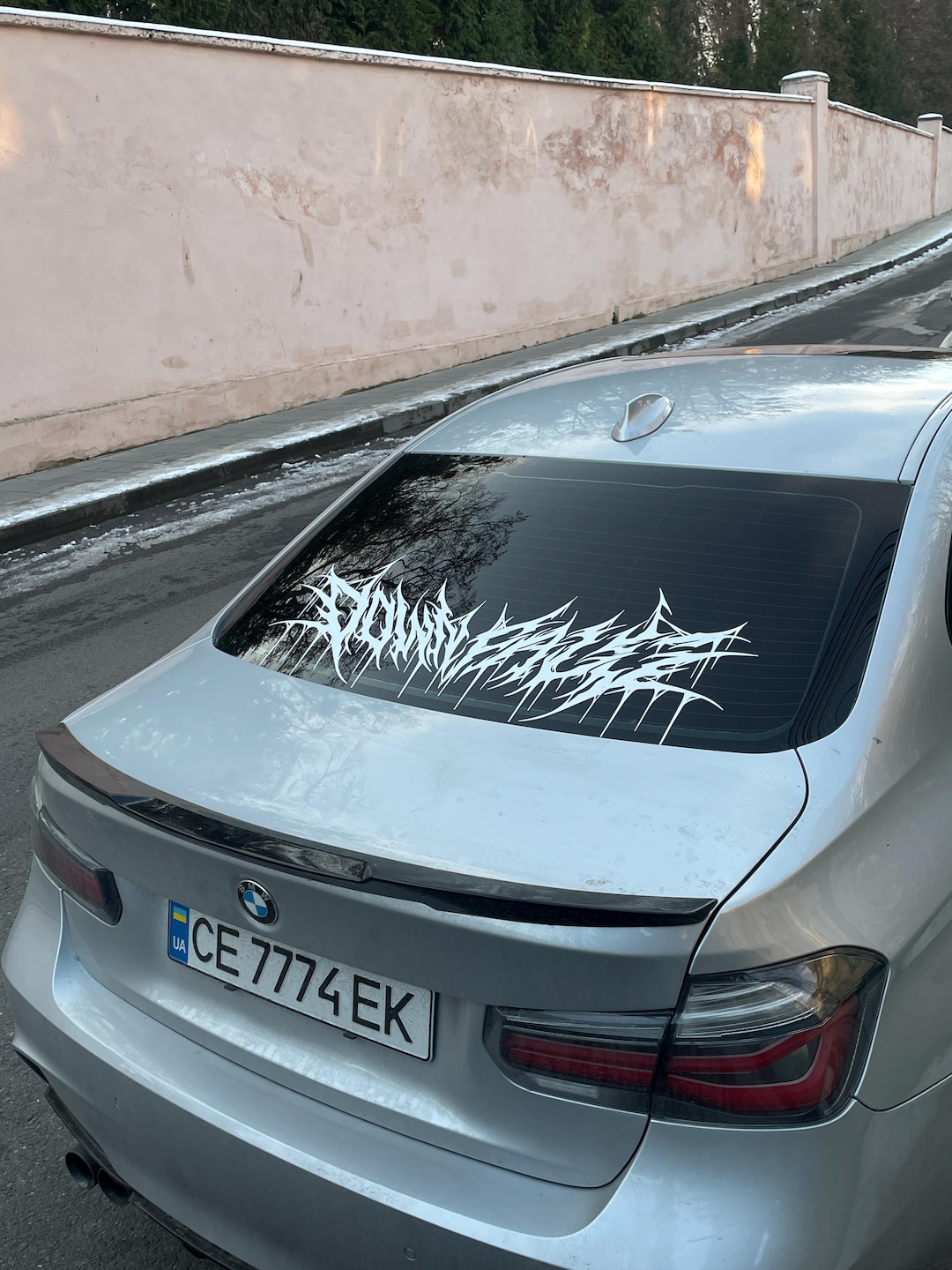 Death Metal Car Decal Scary Windshield Sticker Dark Horror Visor Banner ...