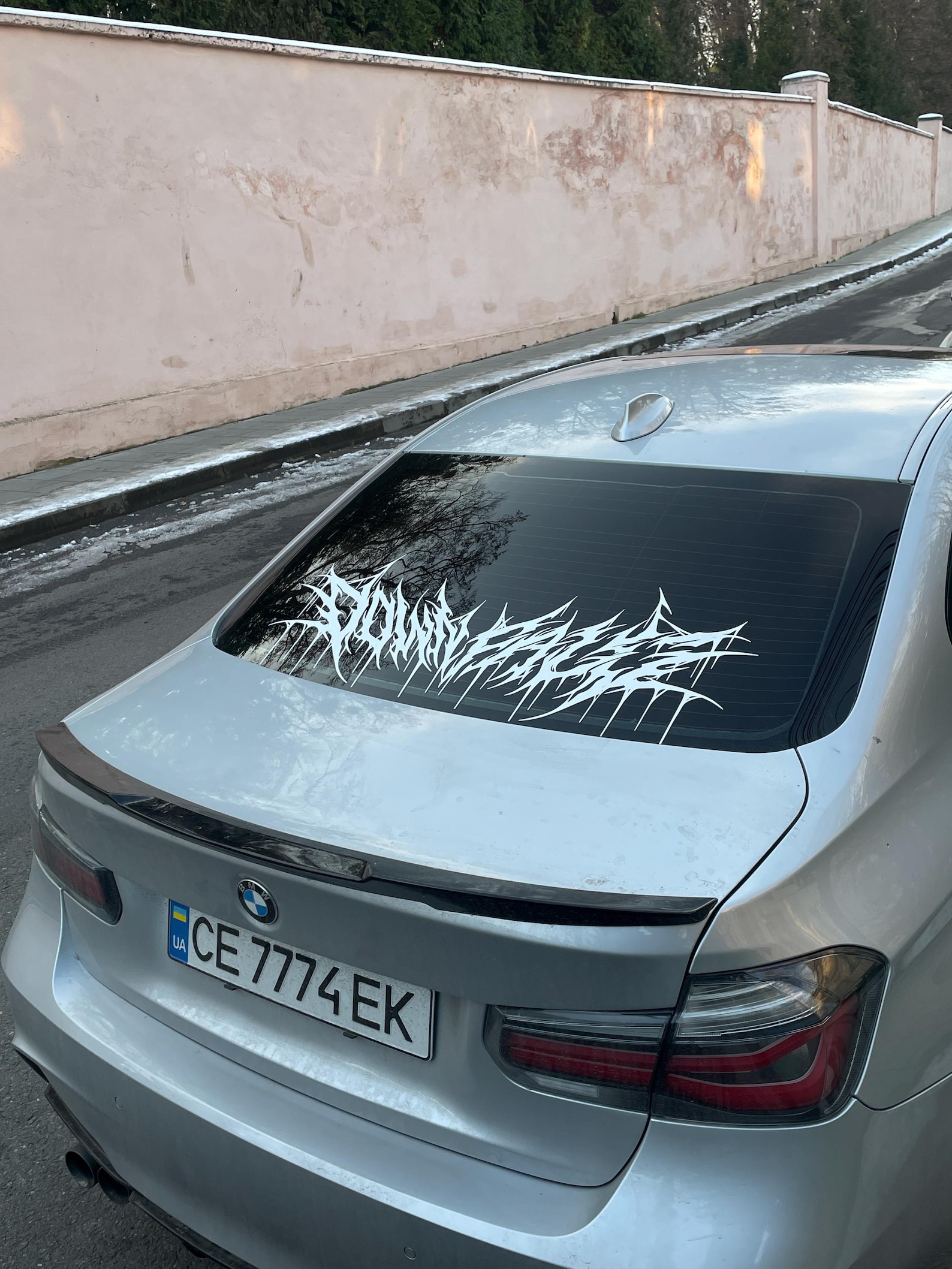 Death Metal Car Decal Scary Windshield Sticker Dark Horror Visor Banner ...