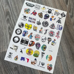 X50 Tig Welding Sticker / Decal Set - Stickerbombing Helmet / Tig ...