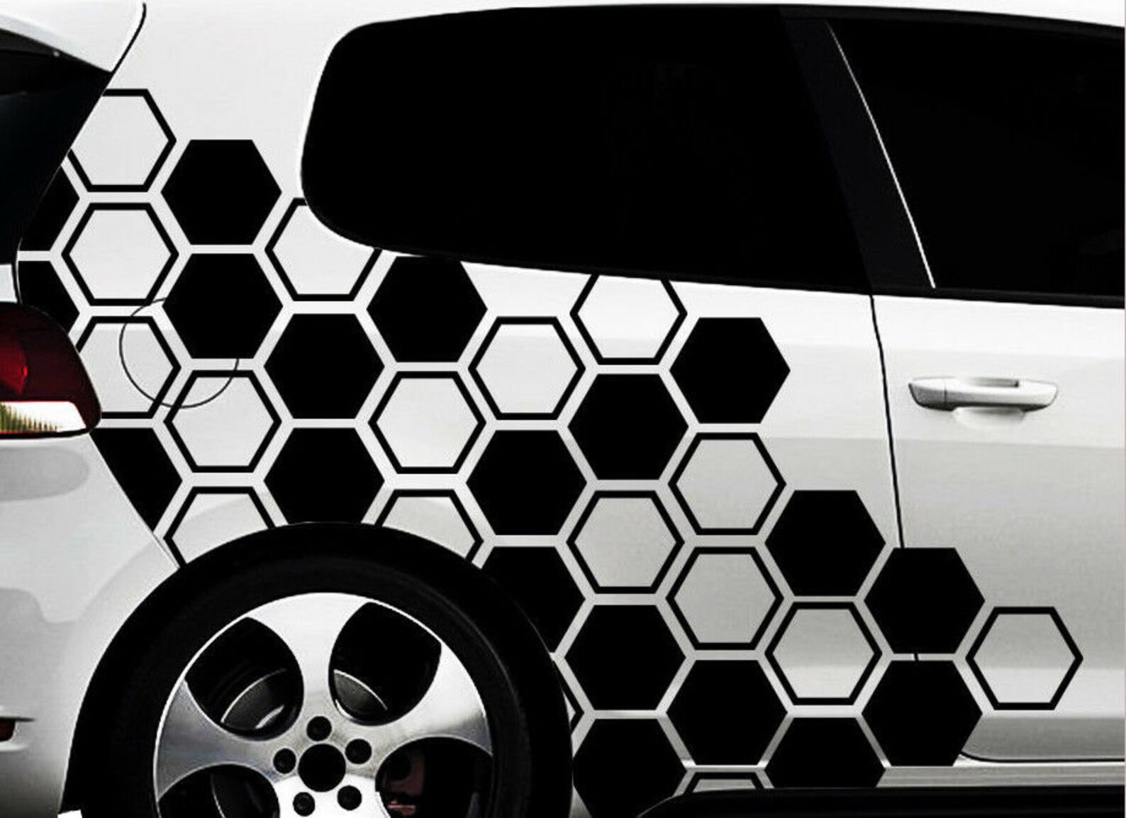 Honeycomb JDM Car Livery Decal Sticker / Color Printed Wrap / Hex Side ...