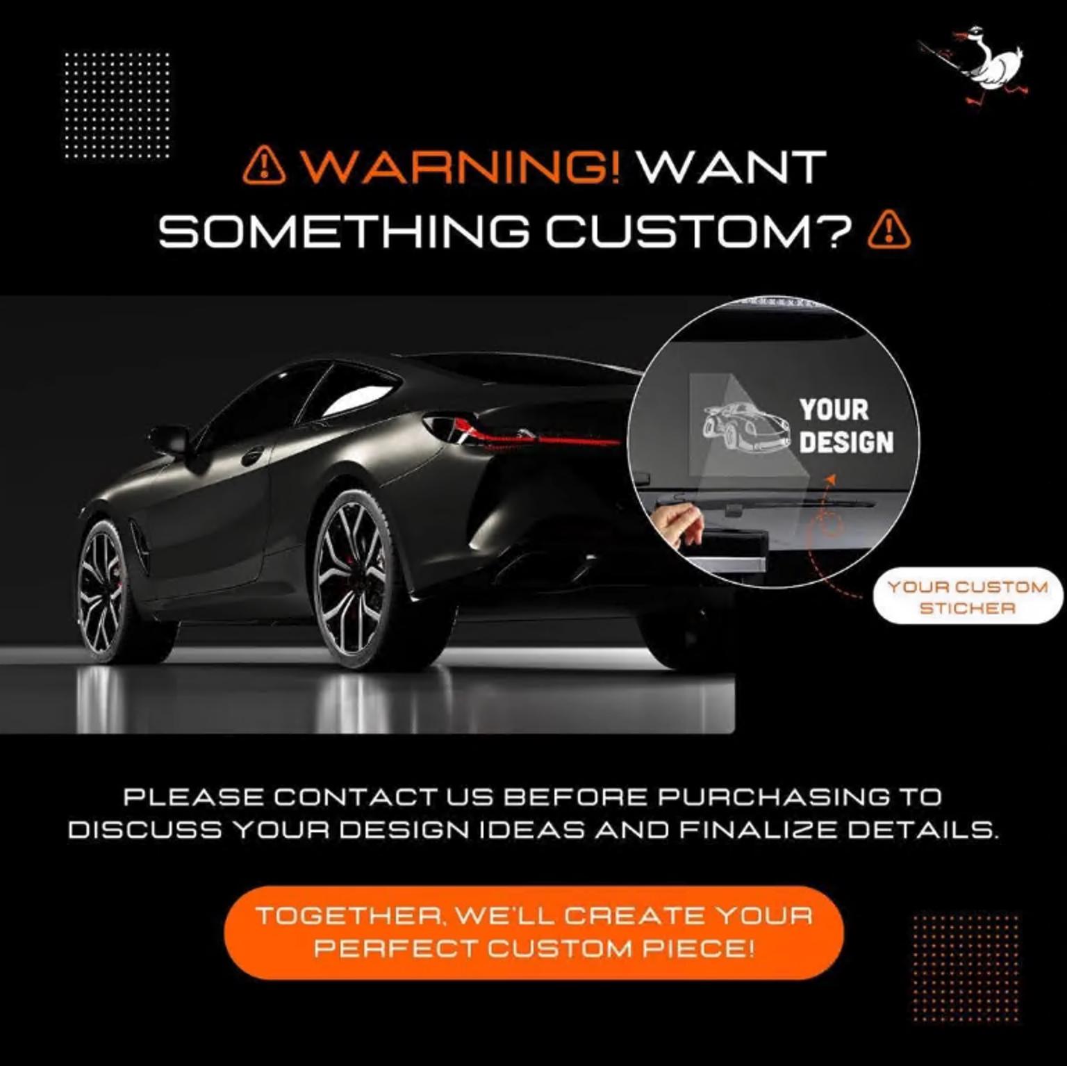 Oni Demon Car Doors Livery Pillar Decal Sticker Wrap - High Quality ...