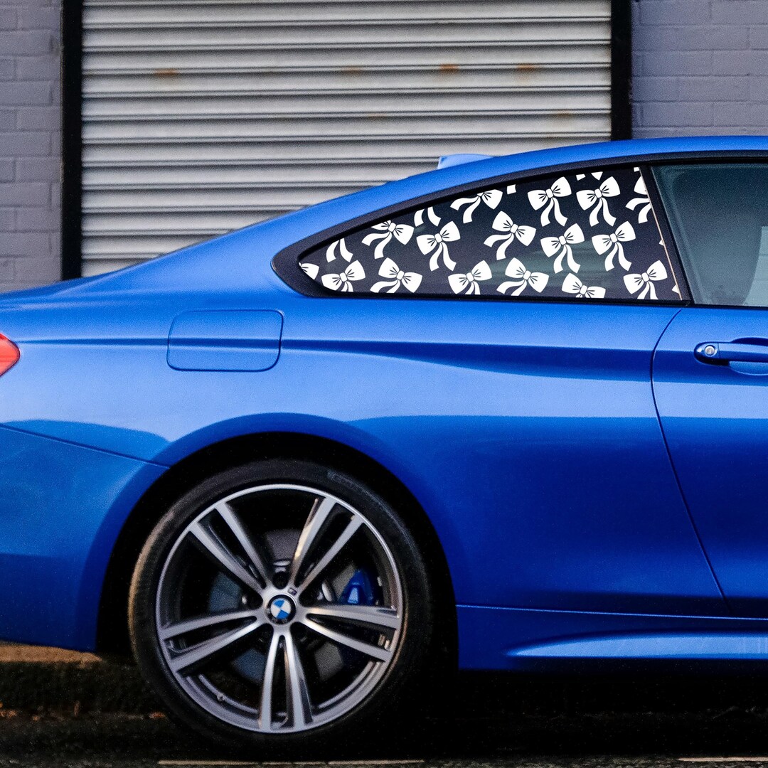 2pcs Bow Side Window Decals, Quarter Window Car Stickers, Vinyl Decals ...