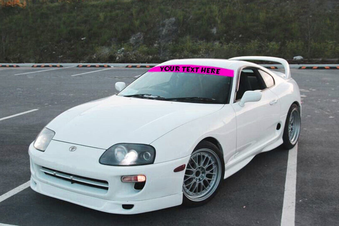 Custom Car Windshield Banner, Personalized Text or Logo Visor Stripe ...