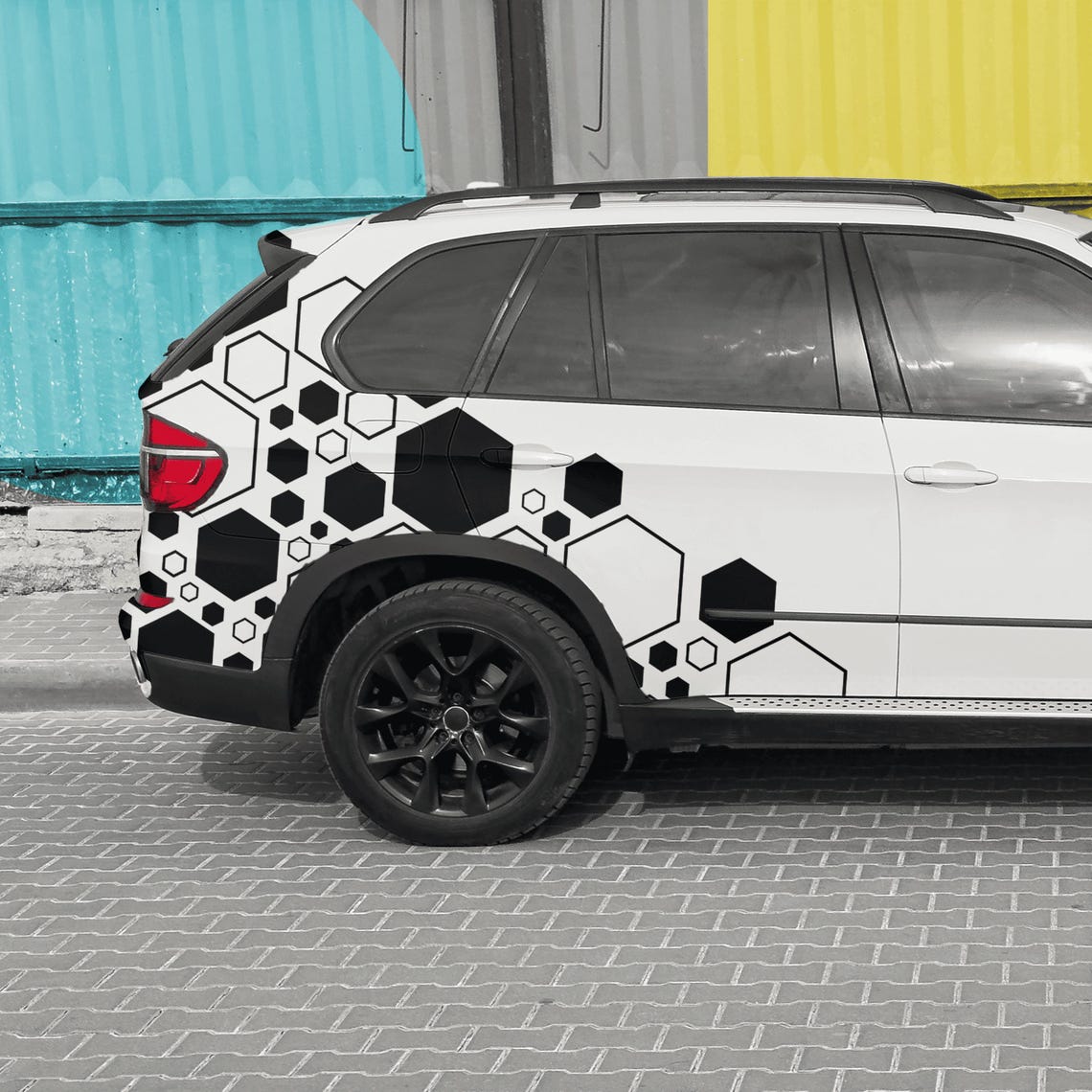 Hexagon JDM Car Decal Sticker, Honeycomb Mega Pack Decal, X220 Hex Side ...