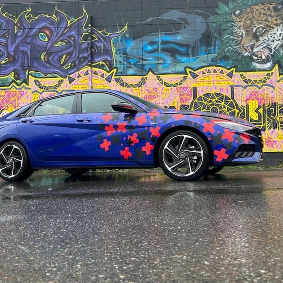 Drawn Crosses JDM Car Livery Decal Sticker / Car Printed Wrap / Side ...