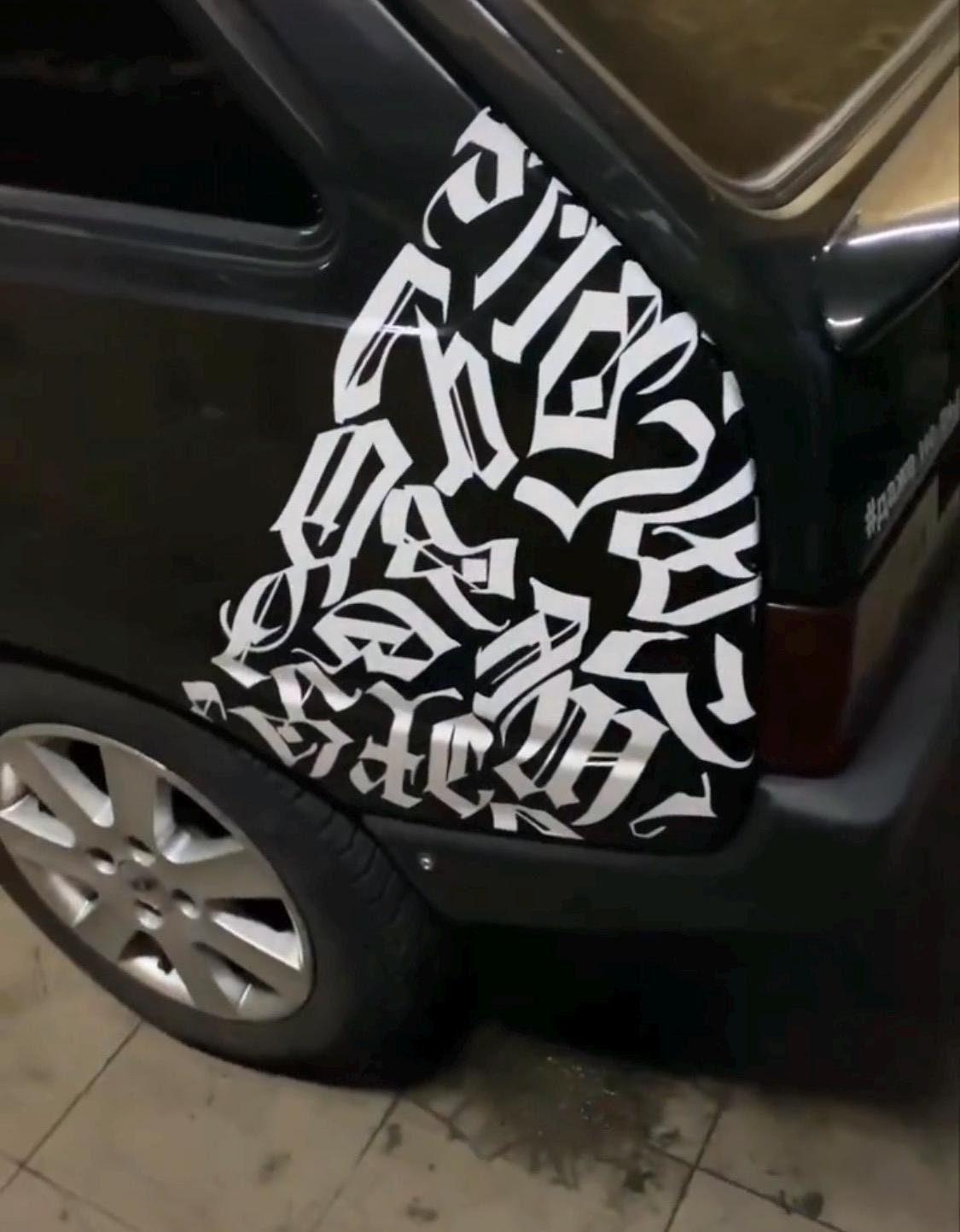 JDM Car Decal, Arabic Calligraphy Car Sticker, Stance Vinyl Graphic ...