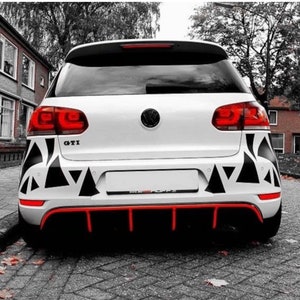 Triangles JDM Car Livery Decal Sticker Side Vehicle Wrap Bumper Sticker ...