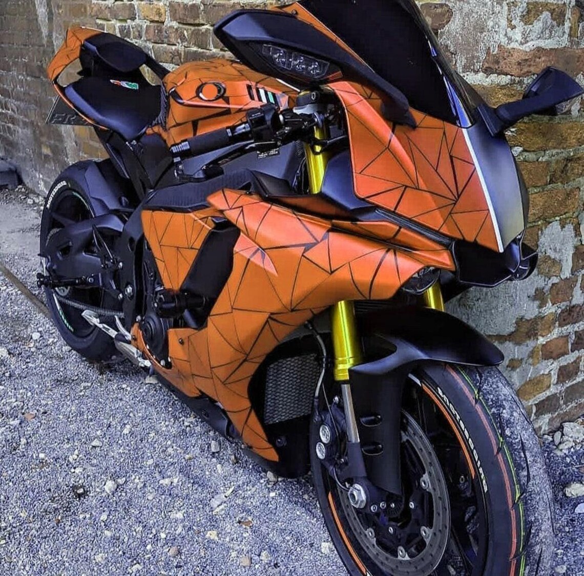 Motorcycle Triangles Stickers X300 Pack - Biker Gear Decals - Gift for ...