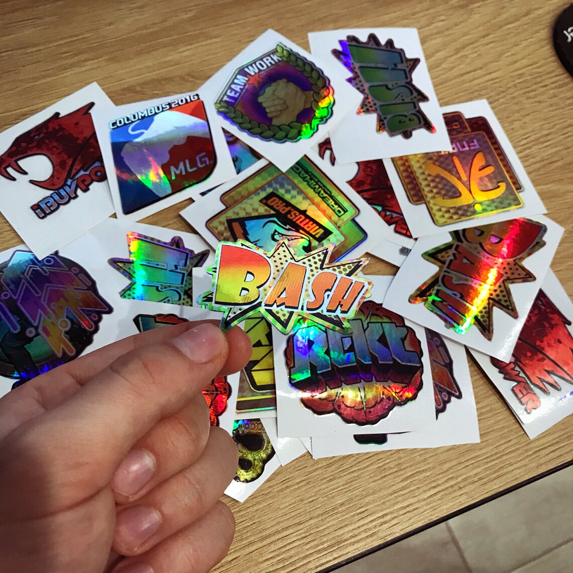 Any Holo Stickers From CS GO in Real Life IRL Set Navi Fnatic - Etsy