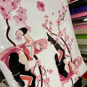 Sakura Car Livery, Anime Car Wrap, Cute Car Decal, Car Side Graphics ...