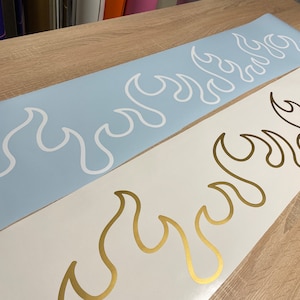 Flames Fire Windshield Window Car Decal Sticker - Fits for Any Vehicle ...