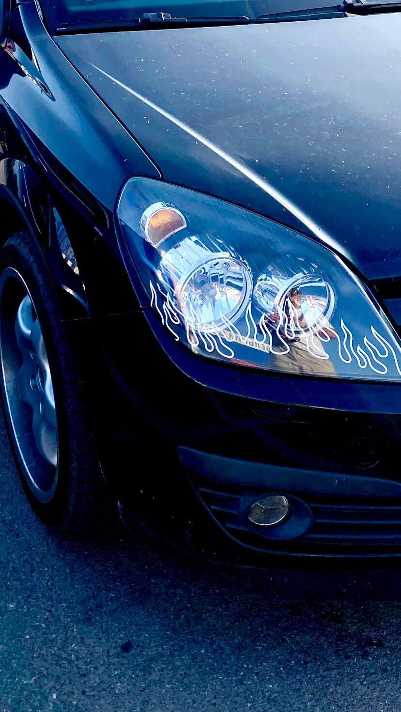 Fire Car Tail Light Decal / Flames Brake Light Custom Sticker - Fits ...