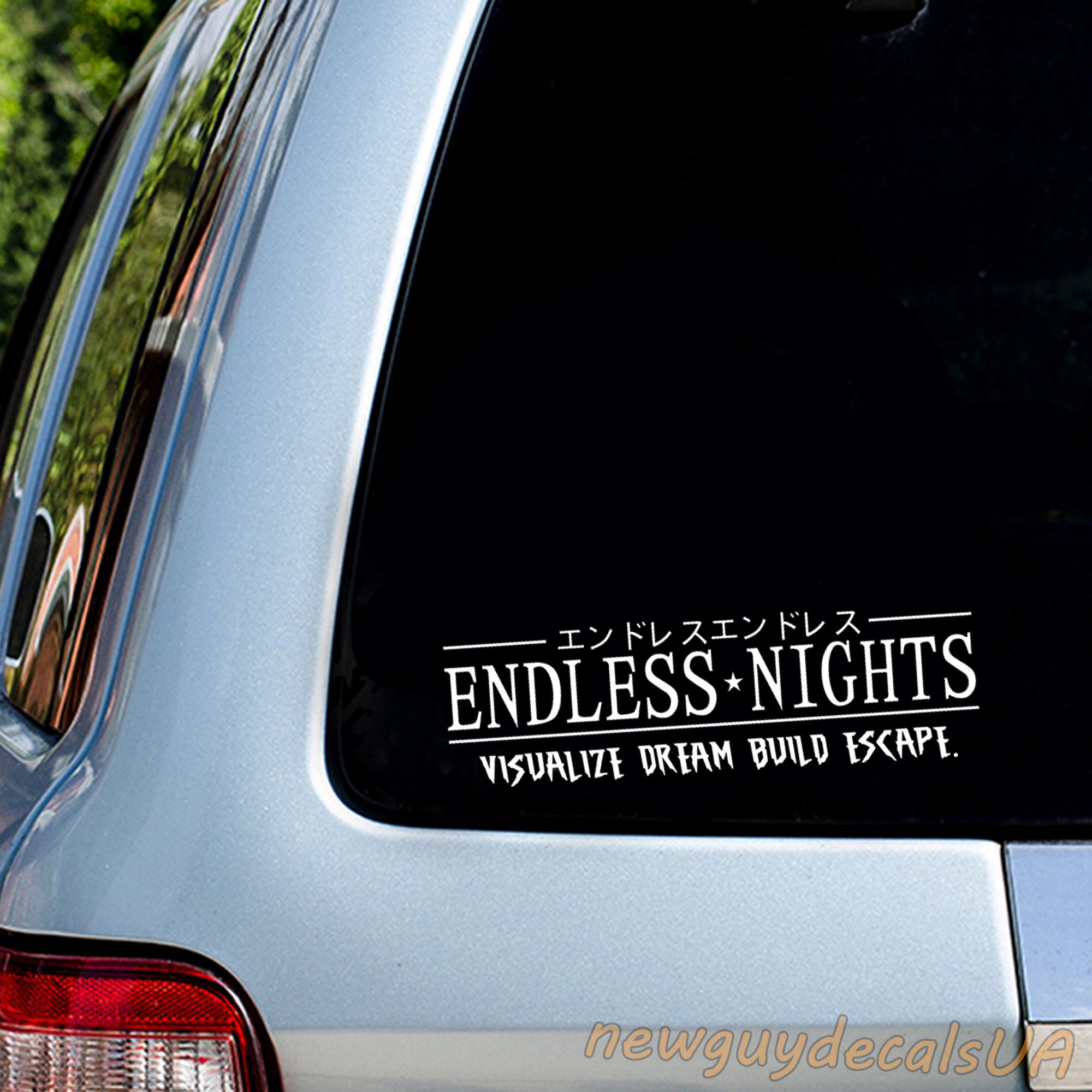 Endless Nights JDM Oil Slick Sticker Anime Decal Japan Car | Etsy