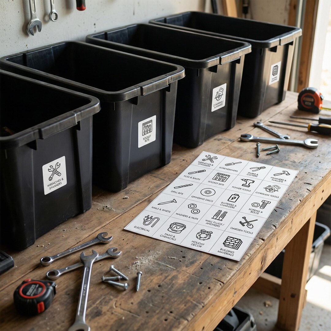 Personalized Printable Storage Labels for Bins and Drawers, Custom ...