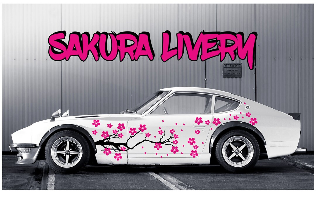 Sakura Cheery Blossom Car Livery Large Vinyl Die Cut Decal / - Etsy
